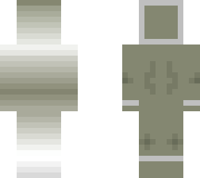 Cardboard cutout over gray creature | Minecraft Skin