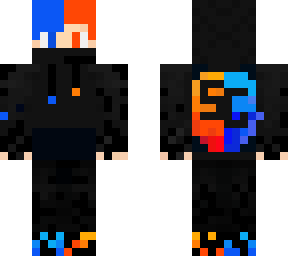 fire and water skin | Minecraft Skin