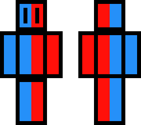red and blue | Minecraft Skin