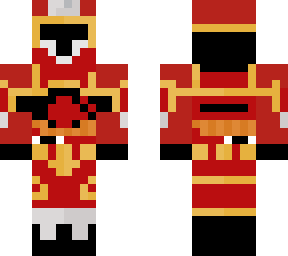 zombie red thunder storm power ranger | Minecraft Skins