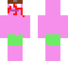 bleeding patrick | Minecraft Skin