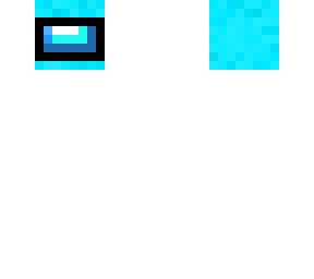 Cyan Crewmate Base (Light Blue Crewmate Base) | Minecraft Skin