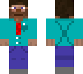 Fancy Bearded Steve | Minecraft Skin