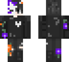 kitsune half mask boy fixed | Minecraft Skin