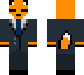 fox blue suit | Minecraft Skins
