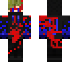 Blue Boy (bloody version) | Minecraft Skin