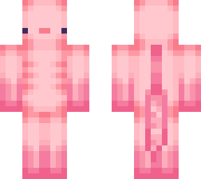 Pink Axolotl | Minecraft Skin