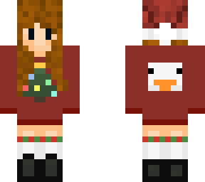 Stork Girl Christmas | Minecraft Skin