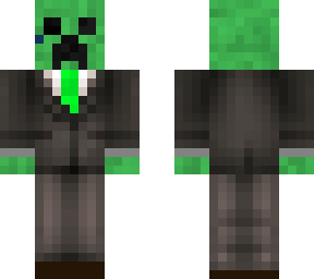 Creeper With A suit | Minecraft Skin