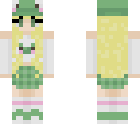 froggie blonde girl | Minecraft Skin