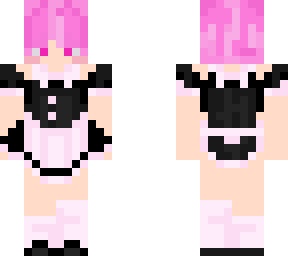 SQUiSH Maid but Pink lol | Minecraft Skin