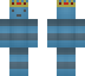 Blue Worm King | Minecraft Skin
