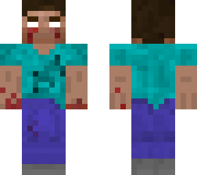 Forest herobine (battle damage( | Minecraft Skin