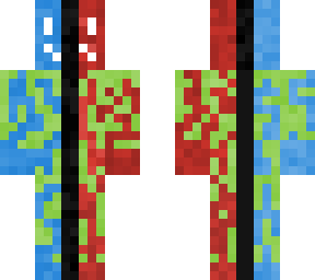 water vs fire vs nature | Minecraft Skin