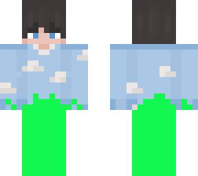 baby blue boy turning green phase 4 | Minecraft Skin
