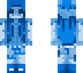 Cute Blue Girl | Minecraft Skin