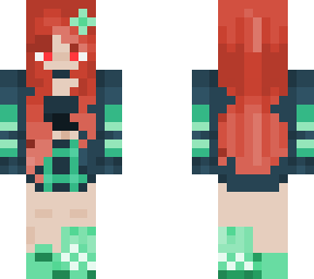 Neon Emo Girl | Minecraft Skin