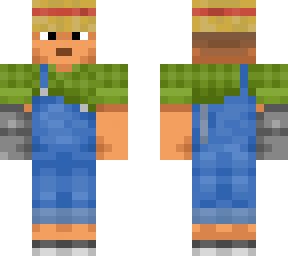 Sunny straw hat | Minecraft Skin