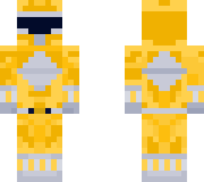 Yellow power ranger | Minecraft Skin