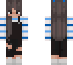 Blue overall girl | Minecraft Skin
