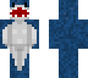 Dark Blue Shark Skin | Minecraft Skin