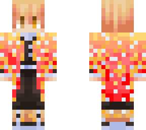 Firey Zenitsu | Minecraft Skin