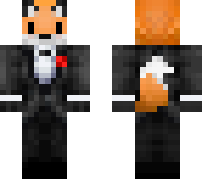 Fox in tuxedo | Minecraft Skin