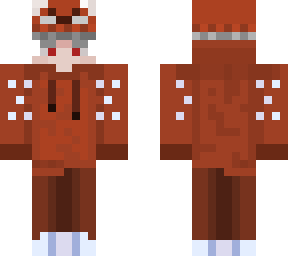 White haired red panda guy | Minecraft Skin