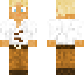 basic white bloke with textured hair | Minecraft Skin