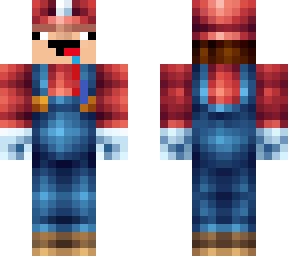 Derpy mario | Minecraft Skin