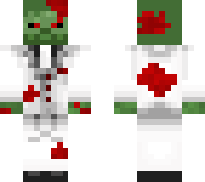 Fancy injured zombie | Minecraft Skin