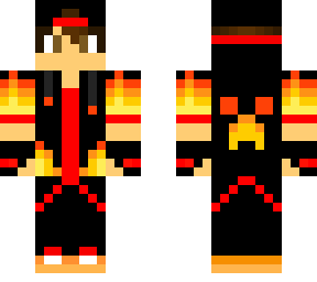 Fire and lava guy | Minecraft Skin