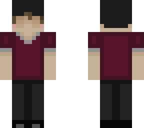 maroon shirt | Minecraft Skin
