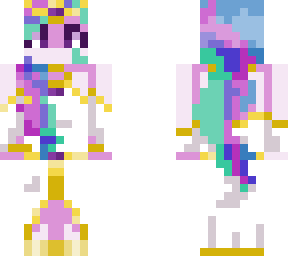 Princess Celestia Minecraft Skin