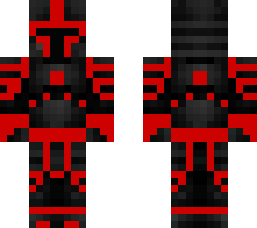 Red Neon Knight | Minecraft Skin
