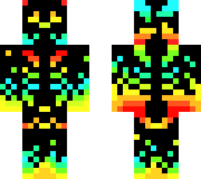 rgb skeleton | Minecraft Skins