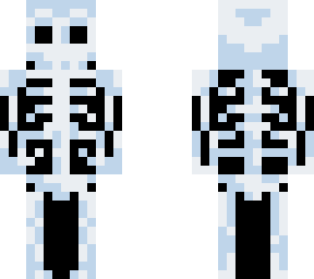skeleton, but BLUE (and better) | Minecraft Skin