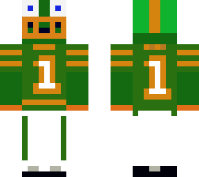 my football merch Real Froggy plays football | Minecraft Skin