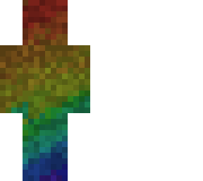 Rainbow Fade w/ White Background | Minecraft Skin