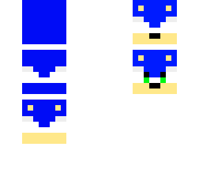 how to make a sonic pfp(my style) | Minecraft Skin