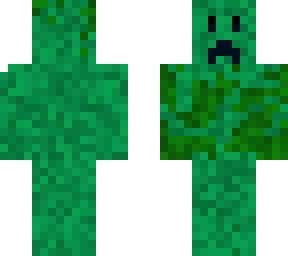 Humanoid creeper | Minecraft Skin