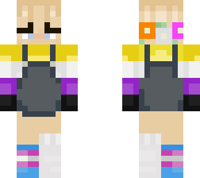Non-binary ( trans supporter) | Minecraft Skin