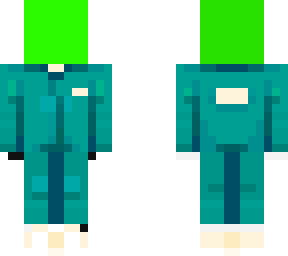 SQUID GAME PLAYER GREEN SCREEN | Minecraft Skin