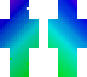 blue and green shader skin | Minecraft Skin