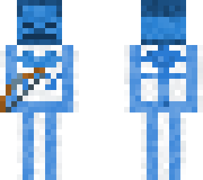 Blue Skeleton | Minecraft Skin