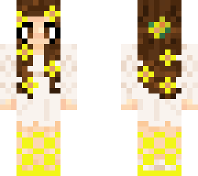 Boho Yellow Girl | Minecraft Skin