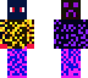 Creeper enchant de lave | Minecraft Skin