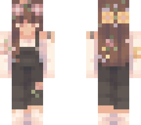 flower crown girl | Minecraft Skin