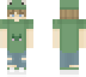 Frog boy blue eyes | Minecraft Skin
