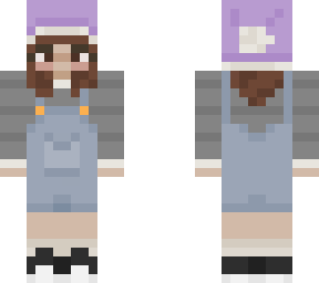 purple bonnet girl :) | Minecraft Skin